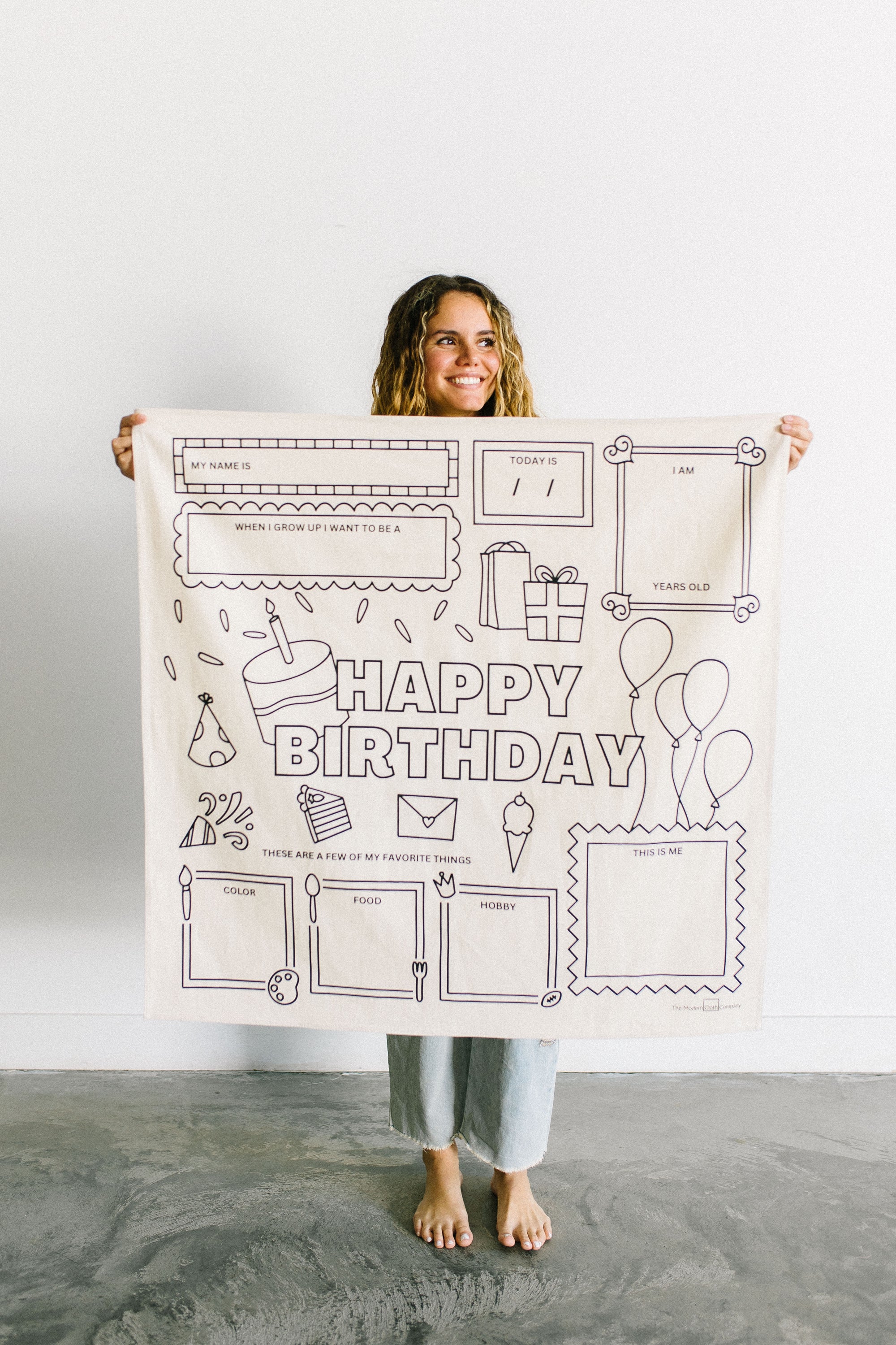 Birthday Coloring Cloth - The Modern Cloth Company